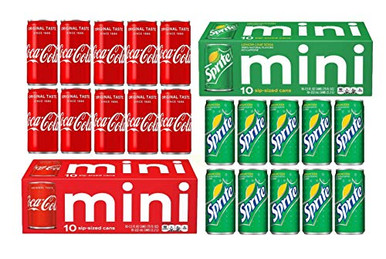 Coke Sprite 20 Can Variety Pack 10 of Each 7.5oz cans - Warehousesoverstock