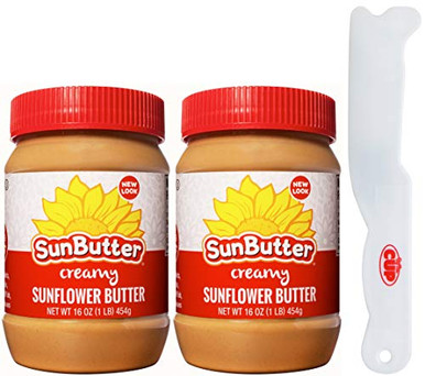 SunButter Creamy Sunflower Butter 16 Ounce Pack of 2 with By The Cup ...