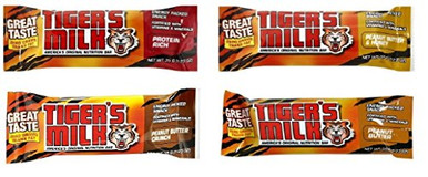 Tigers Milk Nutrition Bar Variety Pack Including Protein Rich Peanut ...