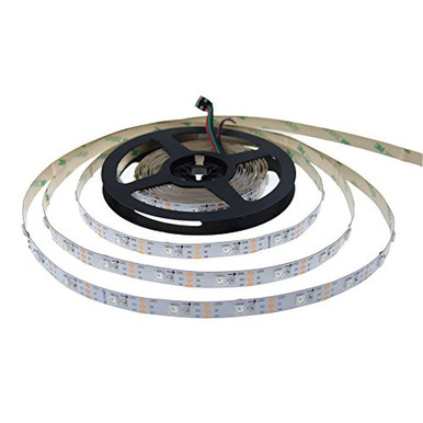 ALITOVE WS2812B Addressable RGB LED Strip 16.4ft 150 LED Pixels ...