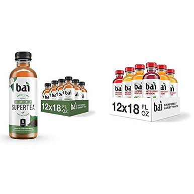 Bai Iced Tea Socorro Sweet Antioxidant Infused Supertea 18 Fluid Ounce ...