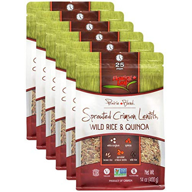 Floating Leaf Sprouted Crimson Lentils Wild Rice and Quinoa Prairie ...
