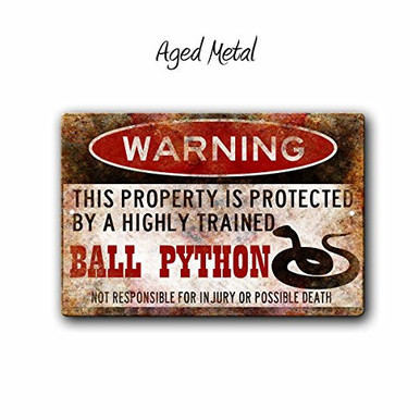 Ball Python Warning Sign Ball Python Gift Ball Python cage accessories ...
