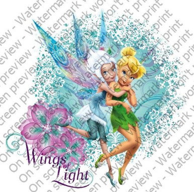 6 inch Round ~ Disney Fairies Wings of Light Birthday ~ Edible Image ...