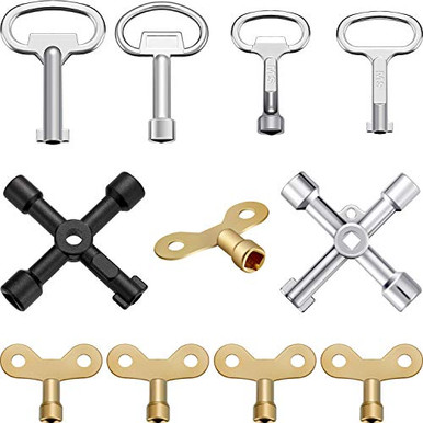 Multi-Functional Utility Key Kit Plumbers Tool Key 4 Ways Utility Key ...