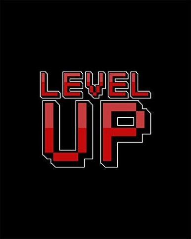 Level Up - Gamer Wall Decor Art Print - 8x10 unframed print - great for ...