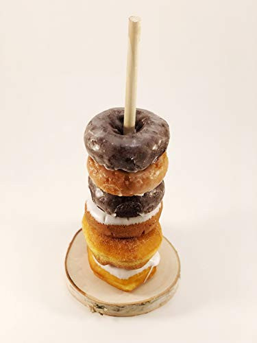 Wedding Donut Stacker Donut Stand For Wedding Donut Holder Birch Slice ...