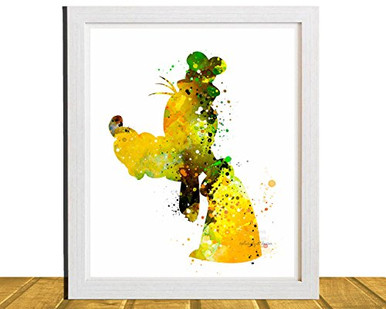 Nursery Decor - 11 X 14 and 8 X 10 Disney Goofy Wall Art - Watercolor ...
