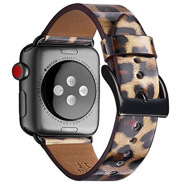 WFEAGL Compatible iWatch Band 38mm 40mm 42mm 44mm Top Grain Leather ...