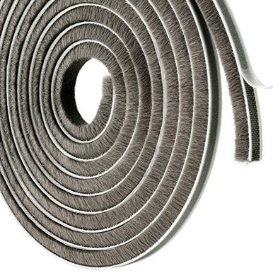 Self-Adhesive Pile Weather Stripping 3 8 Inch x 3 8 Inch x 39.5 Feet ...