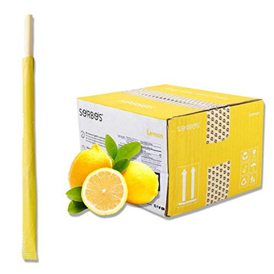 Sorbos Edible Straws Lemon Flavored Sustainable Individually Packaged ...