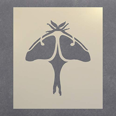 Luna Moth Stencil - 5 inch x 6 inch - The Artful Stencil ...