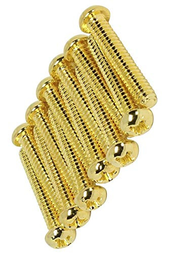12 Pieces Bridge Pickup Mounting Screws for both Strat and Tele SAE 6 ...