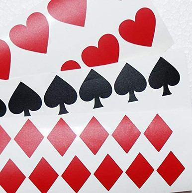 40 Suit Playing Cards decals vinyl Card symbol Suite wall decor ...