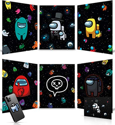 GAVIA Among Us Gifts Poster Set of 6 8x10 Inch UNFRAMED - Free Postal ...