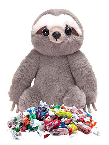 Sloth Stuffed Animal with Frooties Chewy Candy Snack Back Buddy Gift ...