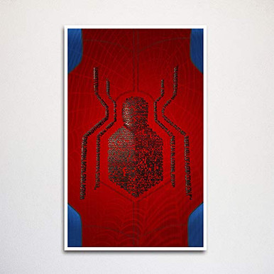 Spider-Man word art 11x17 inch unframed typography art wall home decor ...