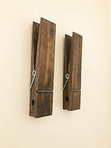 Rustic Jumbo 9 Inch Clothespin Extra Large Clothespin Jumbo Clothespin ...