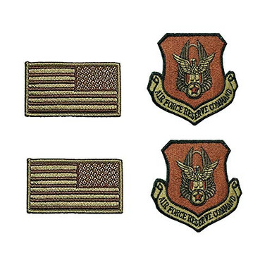 US Air Force Reserve Command OCP Spice Brown Patch and Flag Bundle ...