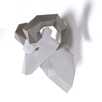 Ram DIY Paper Sculpture Pre-cutting Low Poly Papercraft Kit Animals ...