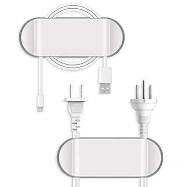 4 Pack Plug Cable Holder Clips AGPTEK Gray Self Adhesive Cable ...