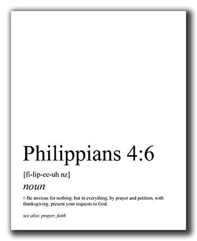 Bible Verse Wall Art - 8x10 inch UNFRAMED Print - Dictionary-Style ...