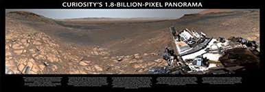 NASA Curiosity Rover 1.8 Billion Pixel Panorama Mars Landing ...