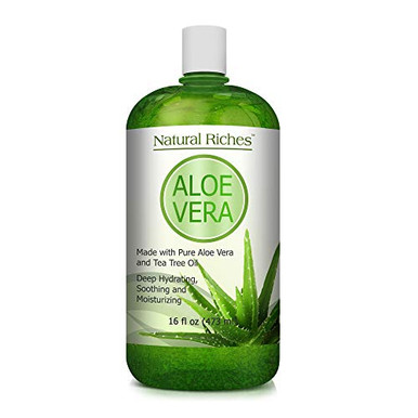 Aloe Vera Gel with Tea Tree Oil for Face and Dry Skin Helps Cold Sores ...