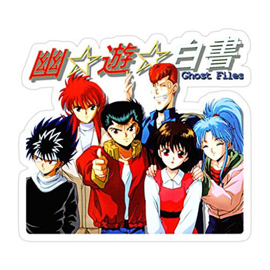Snoopdy 3 PCs Pack Yu Yu Hakusho Gang 3x4 Inch Die-Cut Stickers Decals ...