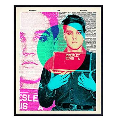 Elvis Presley Army Draft Mugshot Poster - 8x10 Andy Warhol Pop Art ...