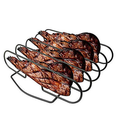 Rib Racks for Smoking Stainless Steel Non-Stick Roasting Stand Roasting ...