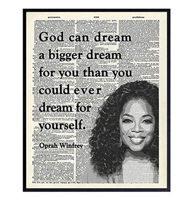 Oprah Winfrey Inspirational Quote Wall Decor Motivational Wall Art ...