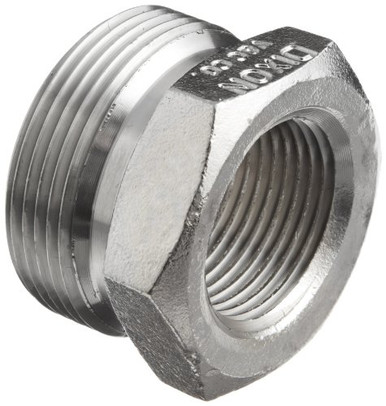 Dixon RGB13 Stainless Steel 316 Boss Fitting, Ground Joint Spud, 1" NPT ...