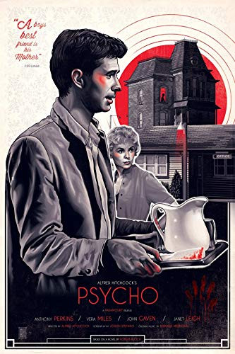 Psycho Poster Movie Psycho Print Psycho Wall Decor no frame poster ...