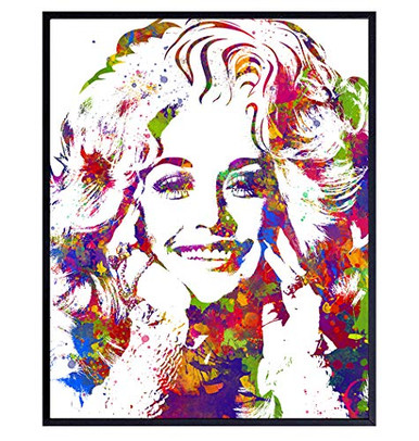 Dolly Parton Wall Decor Poster - Dolly Parton Gift for Country Music ...