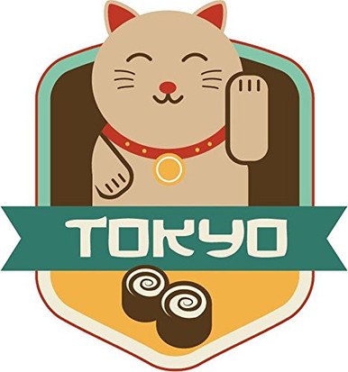 Tokyo Japan World City Travel Label Badge Sticker Decal Design 4 X 5 ...