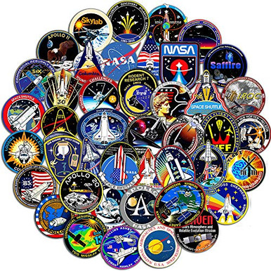 NASA Space Travel Themed Stickers Pack for Boys Girls Teens Adults 41 ...