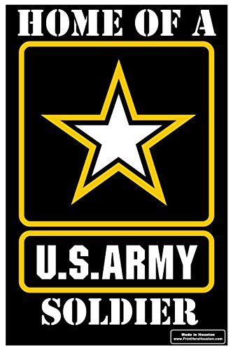 Home of a US Army Soldier Outdoor Star 12" x 18" Yard Sign - Lawn Sign ...