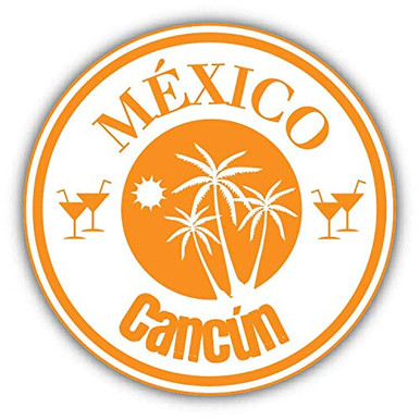 JJH Inc Cancun Mexico Travel Stamp Vinyl Decal Sticker Waterproof Car ...
