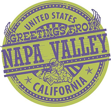 JJH Inc Napa Valley USA California Greetings Travel Vinyl Decal Sticker ...