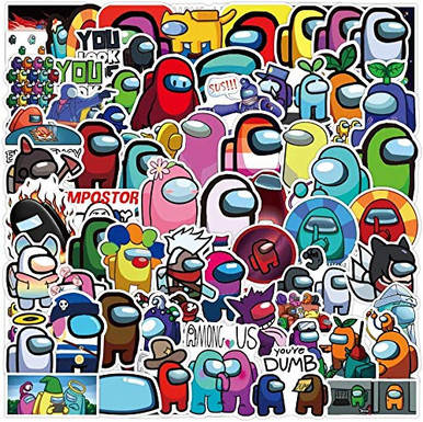 Among Us Stickers 52 Pcs Waterproof Vinly Sticker Packs for Laptop ...
