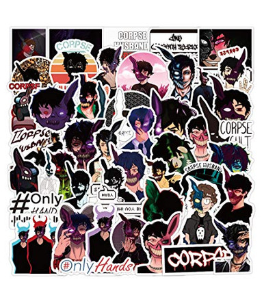 Corpse Husband Stickers 50 pcs Waterproof Removable Corpse Husband ...