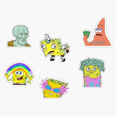 LAD Studio Spongebob Sticker Pack Stickers Sticker Vinyl Bumper Sticker ...