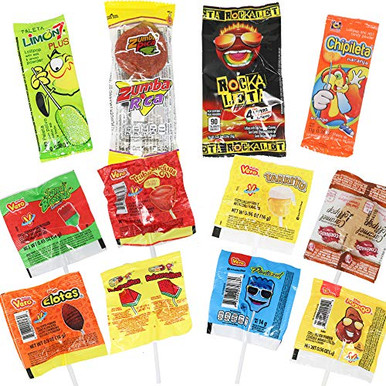 Mexican Candy Lollipops Bag Mix 12 COUNT . Best Mexican Variety of ...