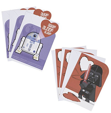 Hallmark Star Wars Valentines Day Cards Assortment for Kids Darth Vader ...