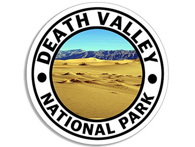 American Vinyl Round Death Valley National Park Sticker Hike Travel rv ...