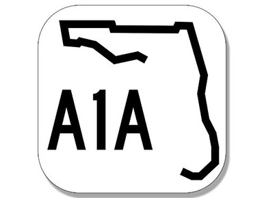American Vinyl A1A Florida Highway Sign Sticker Road Route Travel rv ...