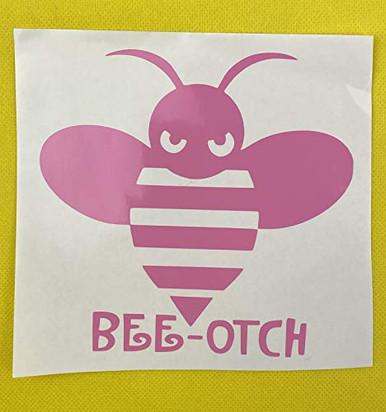 Bee Pink Vinyl Decal New Gift - Warehousesoverstock