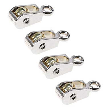 WONDS 4Pcs Bearing Pulley Fixed Pulley Crown Block and Tackle Lifting ...