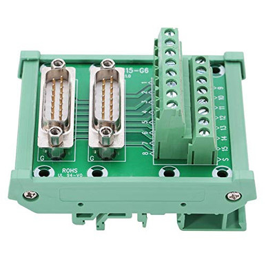 DIN Rail Mount Interface Module DB15-G6 DIN Rail Terminal Block Board ...